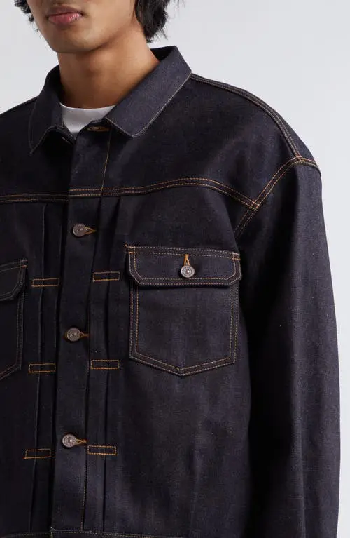 Visvim 101xx Denim Trucker Jacket In Unwashed Denim - 55% Off
